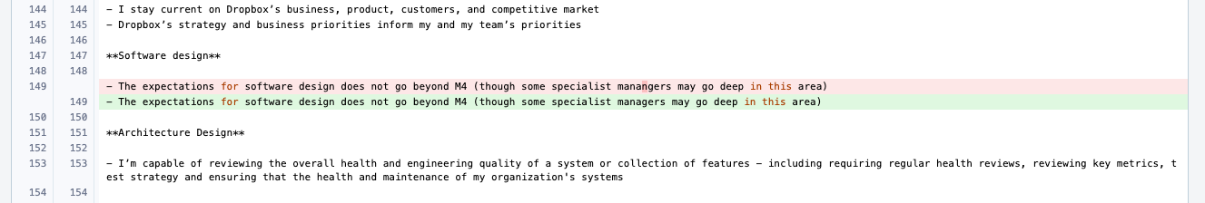 Here's the latest version of our Engineering Career Framework - Dropbox